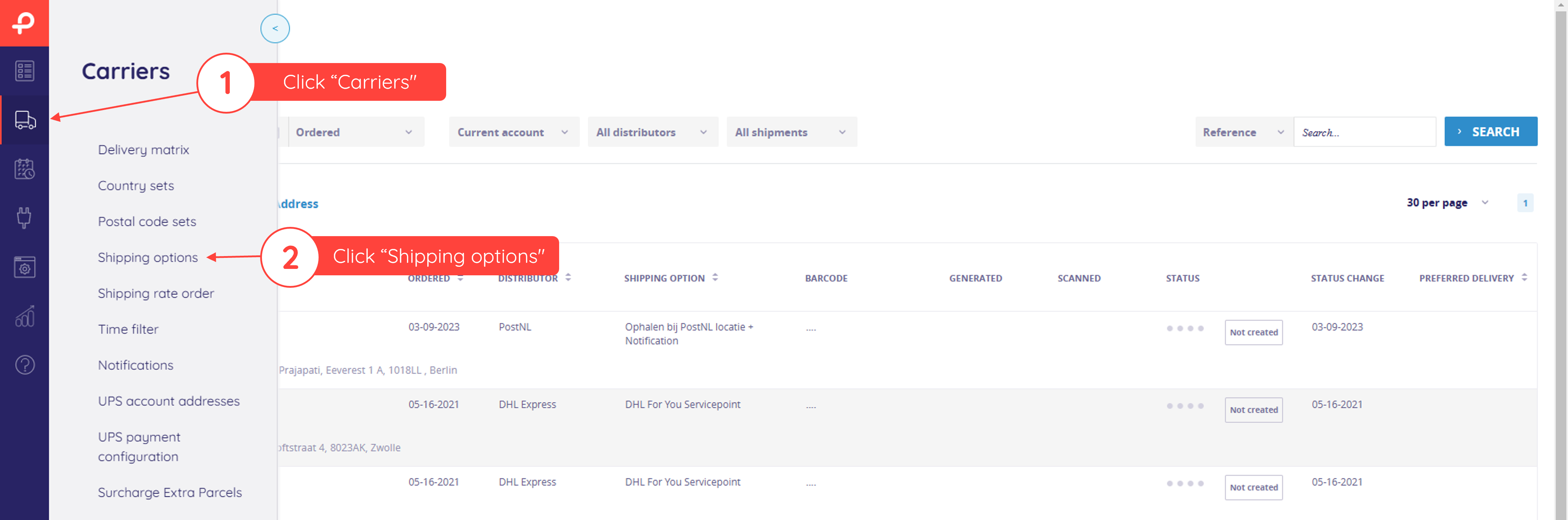 Configuring Shipping Options – Paazl